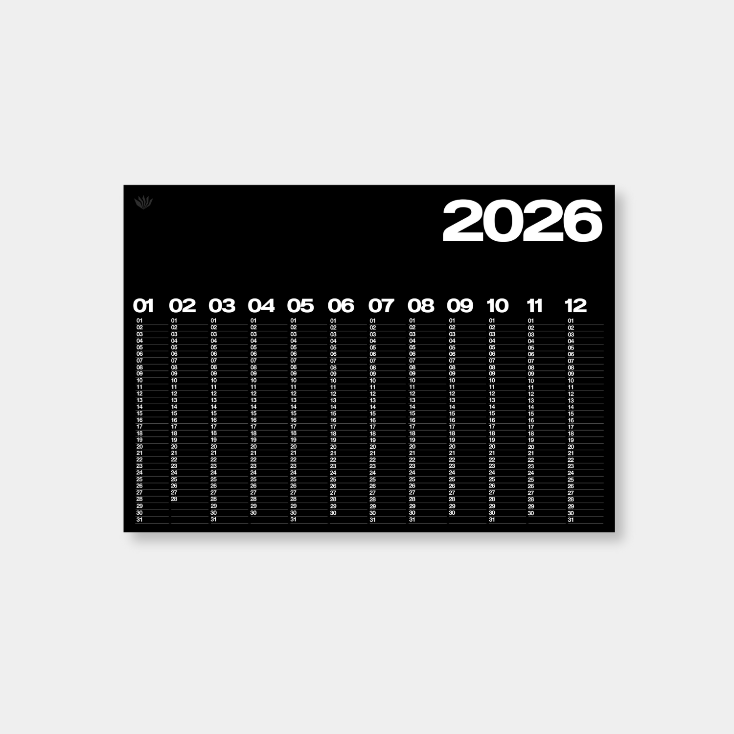 Year At A Glance Wall Calendar A1 – Papermaid Stationary
